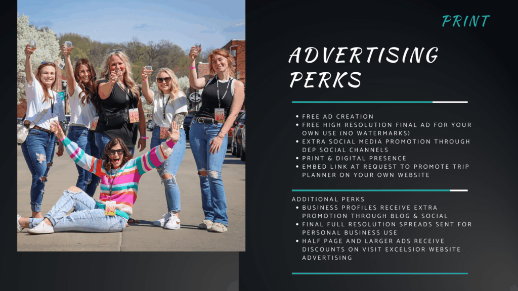 Experience Excelsior Advertising Media Kit • Excelsior Springs, MO Tourism